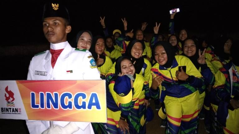 PORPROV KEPRI 2022: Tim Bola Voli Lingga Siap Unjuk Gigi